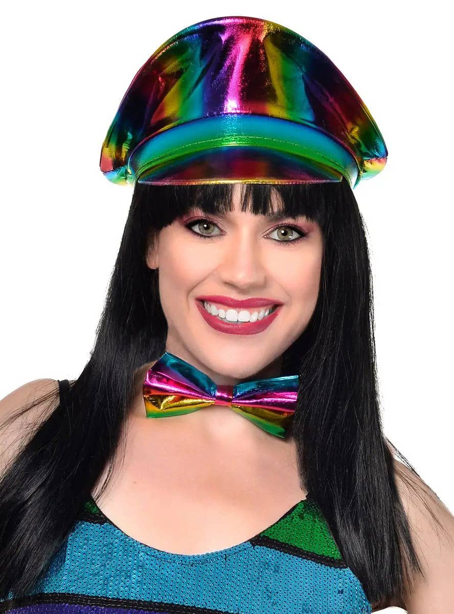 Buy Metallic Rainbow Festival Style Costume Hat - MyDeal Australia