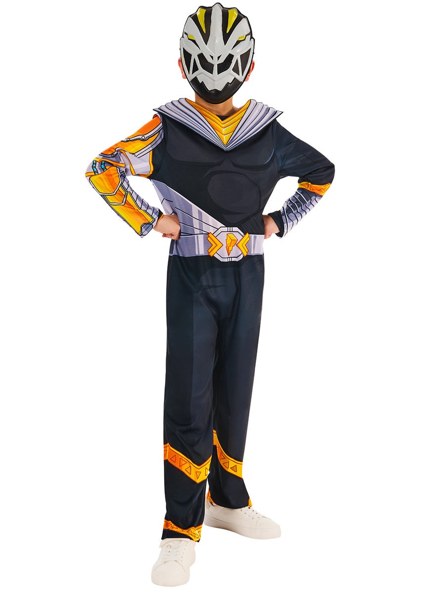 Buy Mighty Morphin Power Rangers Cosmic Fury Boys Black Ranger Costume ...