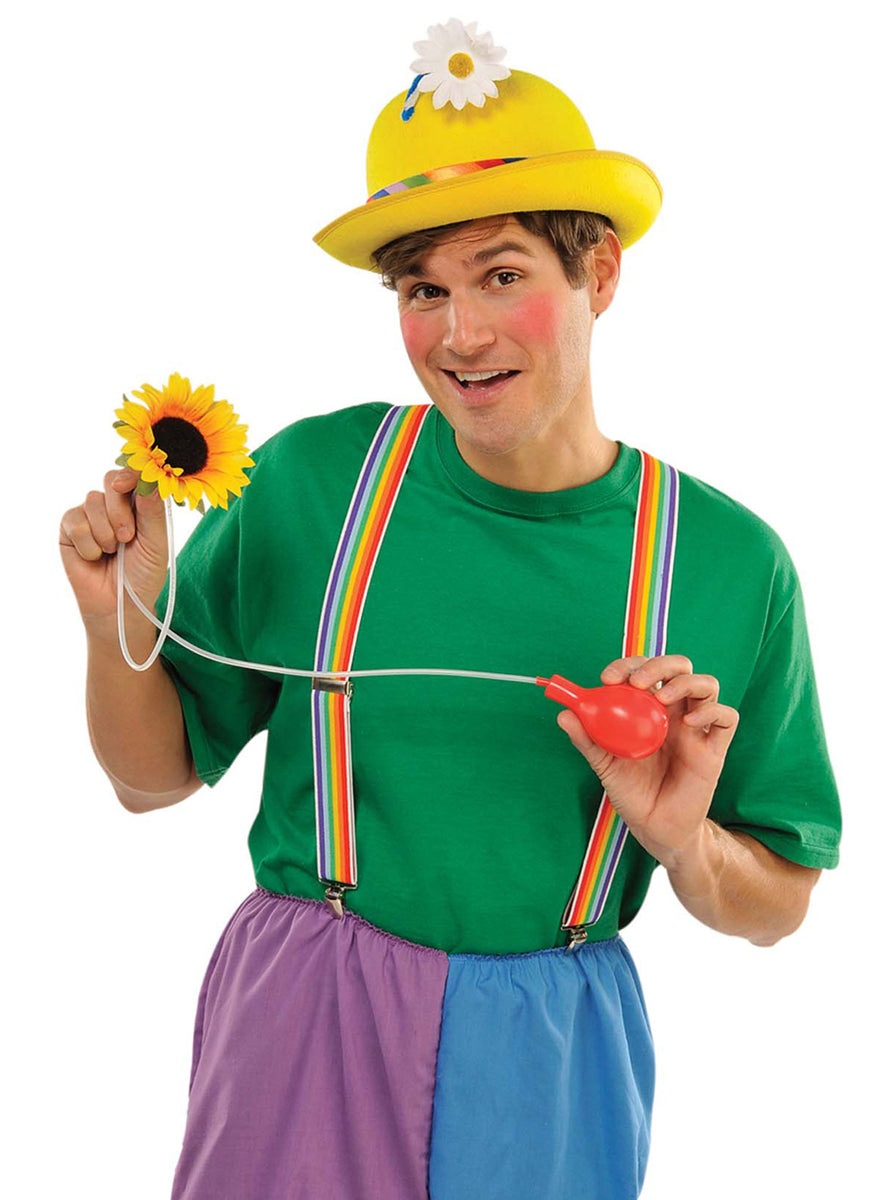 Buy Novelty Circus Clown Flower Squirter Costume Accessory - MyDeal ...