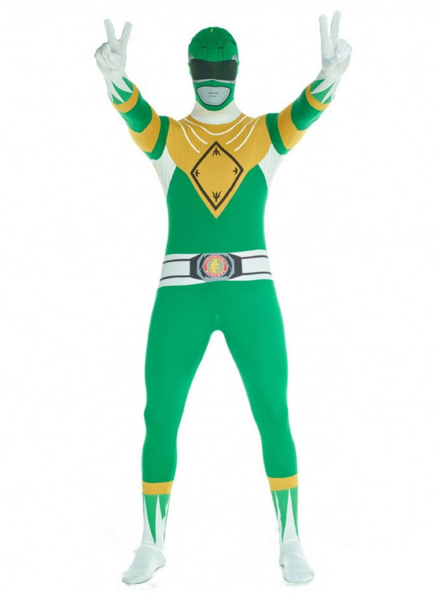 Buy Plus Size Green Power Ranger Mens Morphsuit Costume - MyDeal Australia