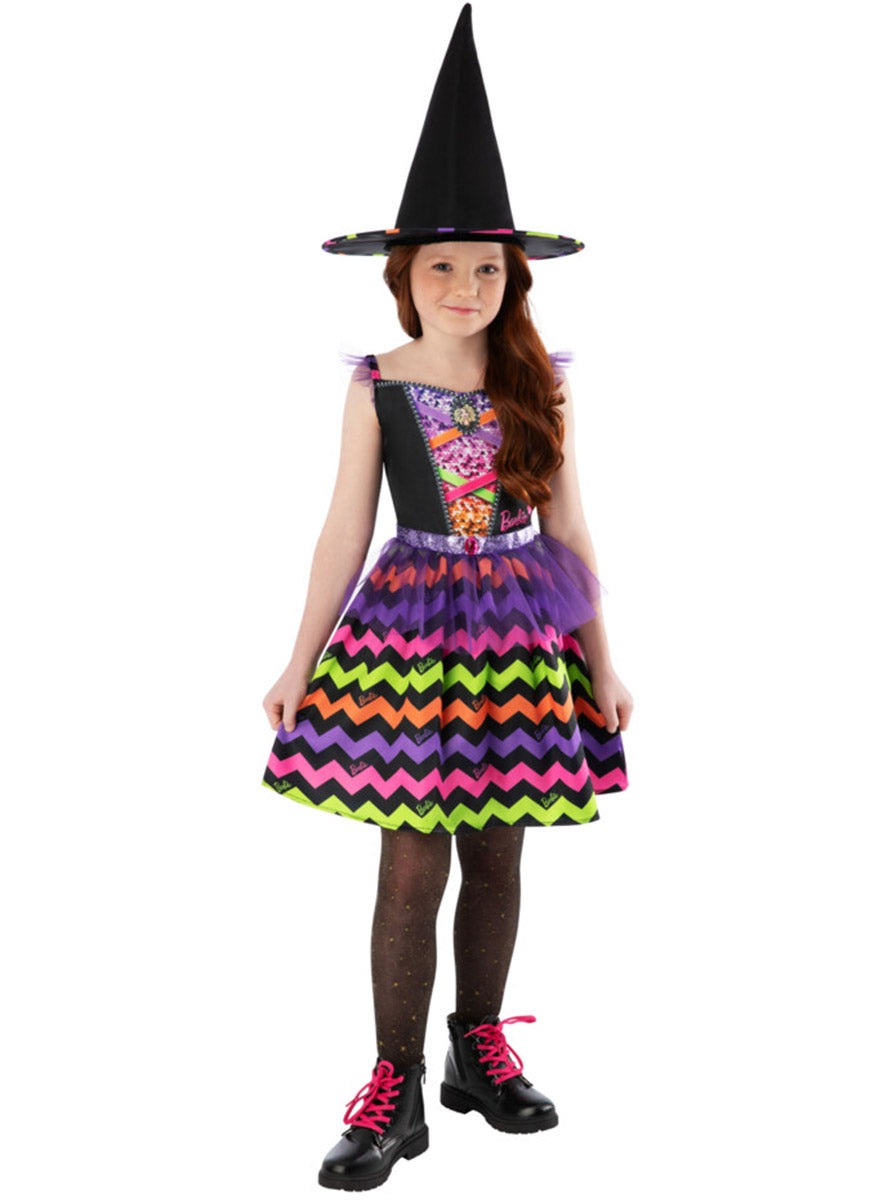 Buy Rainbow Girls Barbie Witch Halloween Costume - MyDeal Australia
