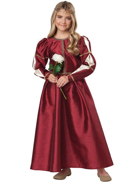 Buy Royal Girls Red Renaissance Princess Dress Up Costume - MyDeal ...