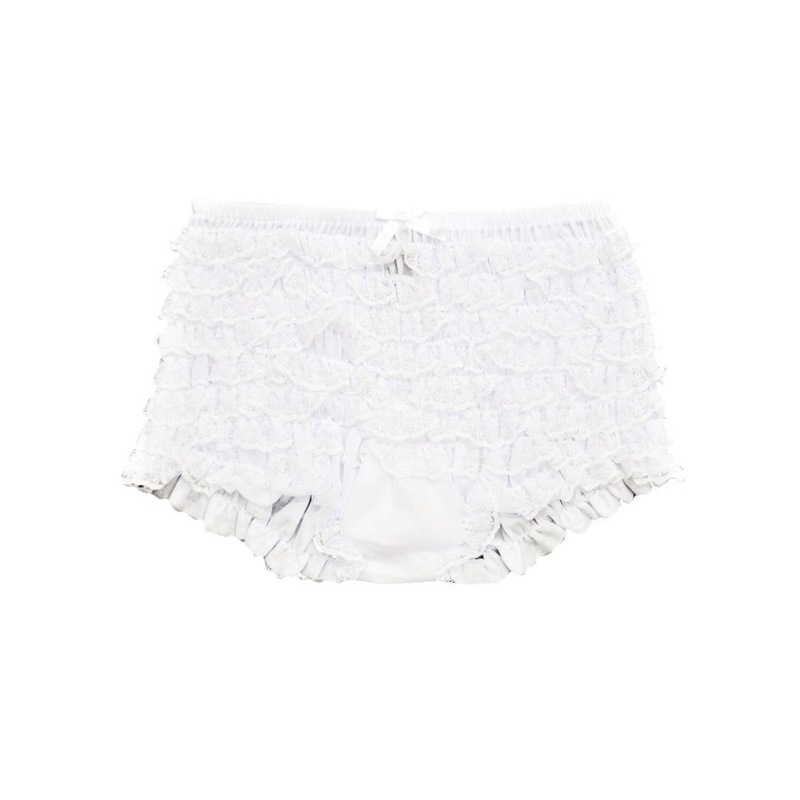 Buy Ruffled White Dance Costume Shorts for Teen Girls - MyDeal