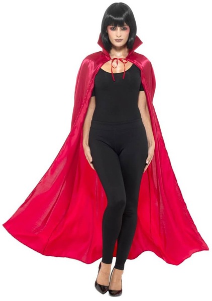 Buy Satin Red Devil Cape With High Collar - MyDeal Australia