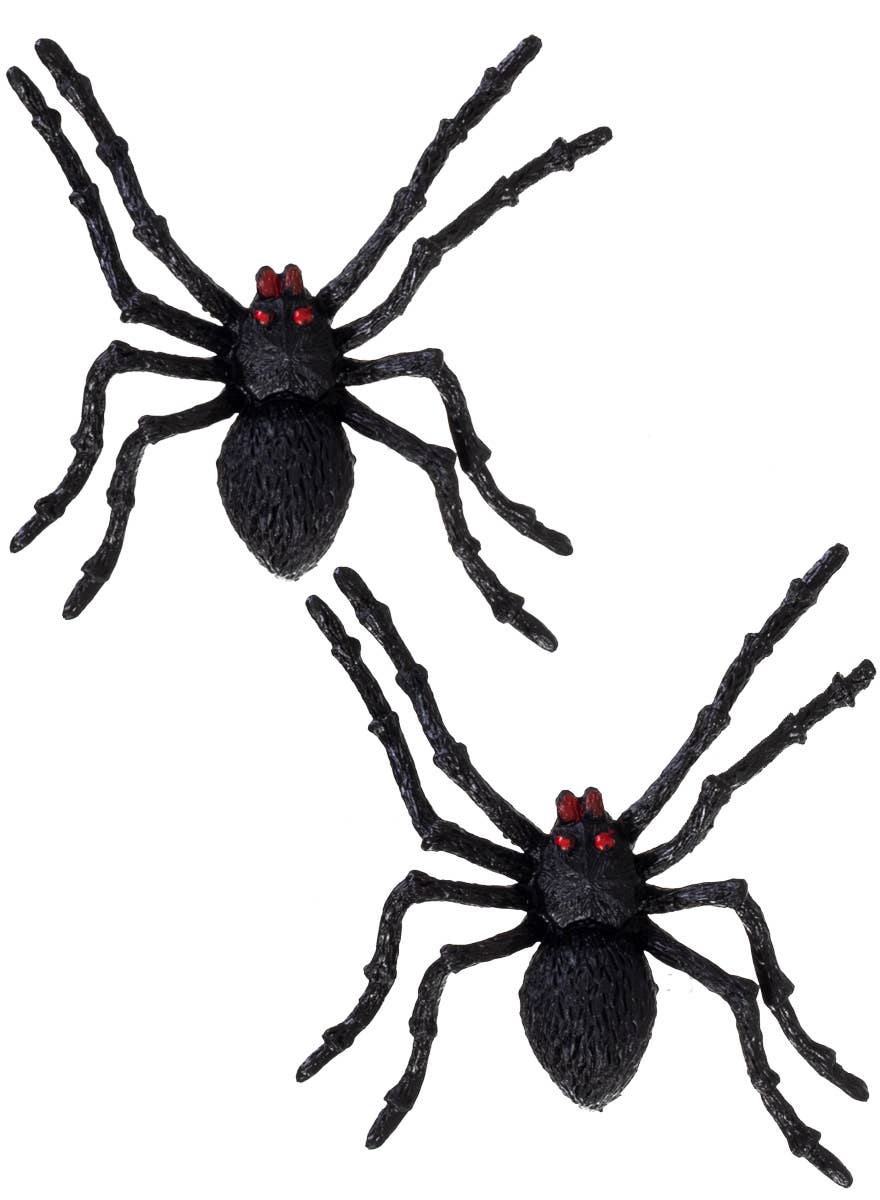 Buy Set of 2 Black Plastic Spiders Halloween Decoration - MyDeal Australia