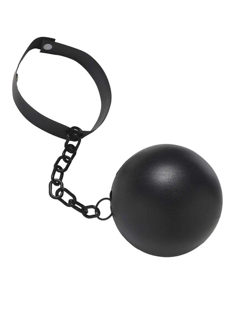 Buy Shackled Black Ball and Chain Prisoner Costume Accessory - MyDeal ...
