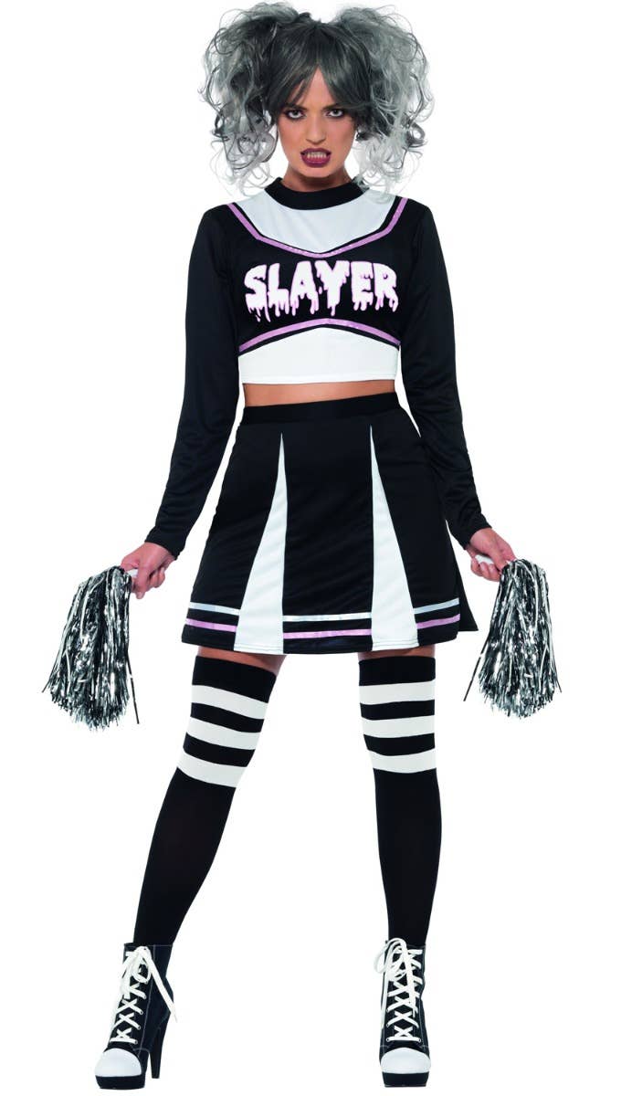 Buy Slayer Gothic Cheerleader Womens Halloween Costume - MyDeal Australia
