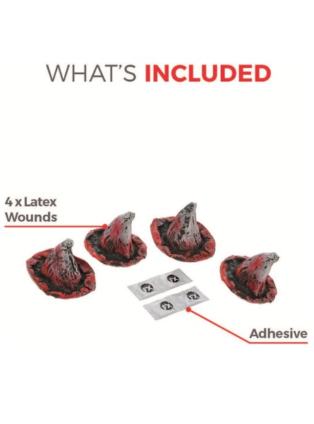 Buy Special FX 4-Pack of Large Back Prosthetic Spike Wounds - MyDeal ...