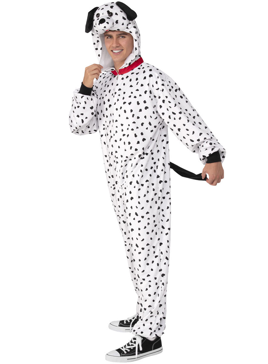 Buy Spotty Mens Furry Dalmatian Onesie Costume - MyDeal Australia
