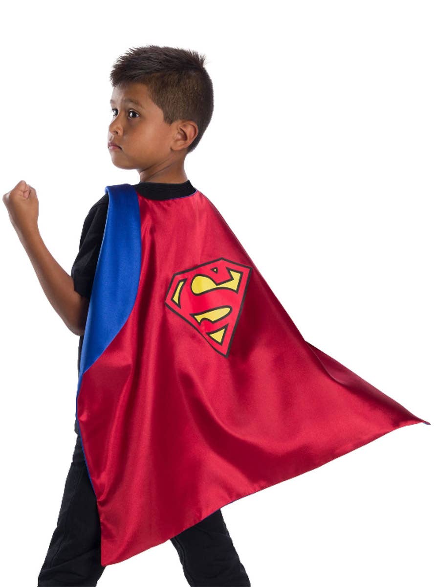 Buy Superman Boys Superhero Costume Cape and Chest Logo - MyDeal Australia