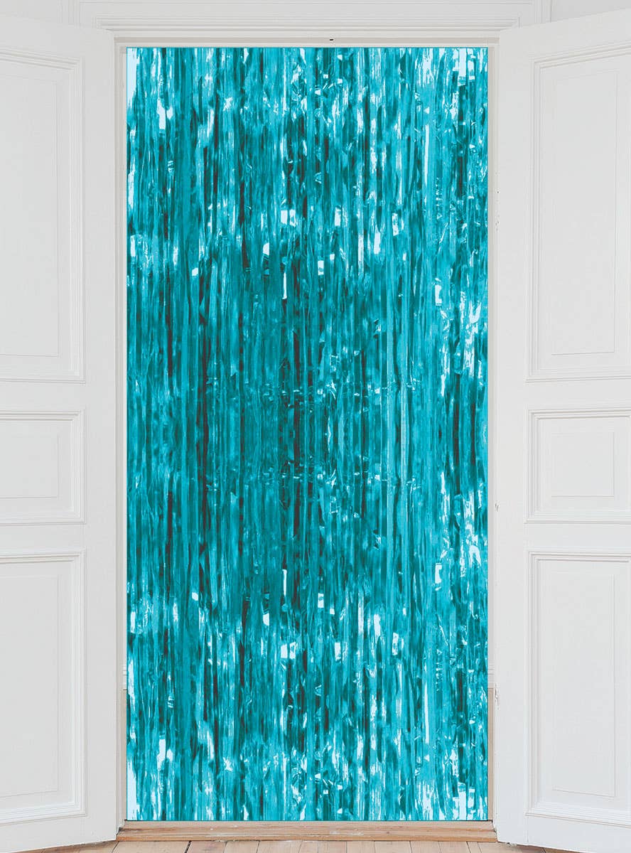 Buy Teal Foil Tassel 2m x 90cm Backdrop Decoration - MyDeal Australia