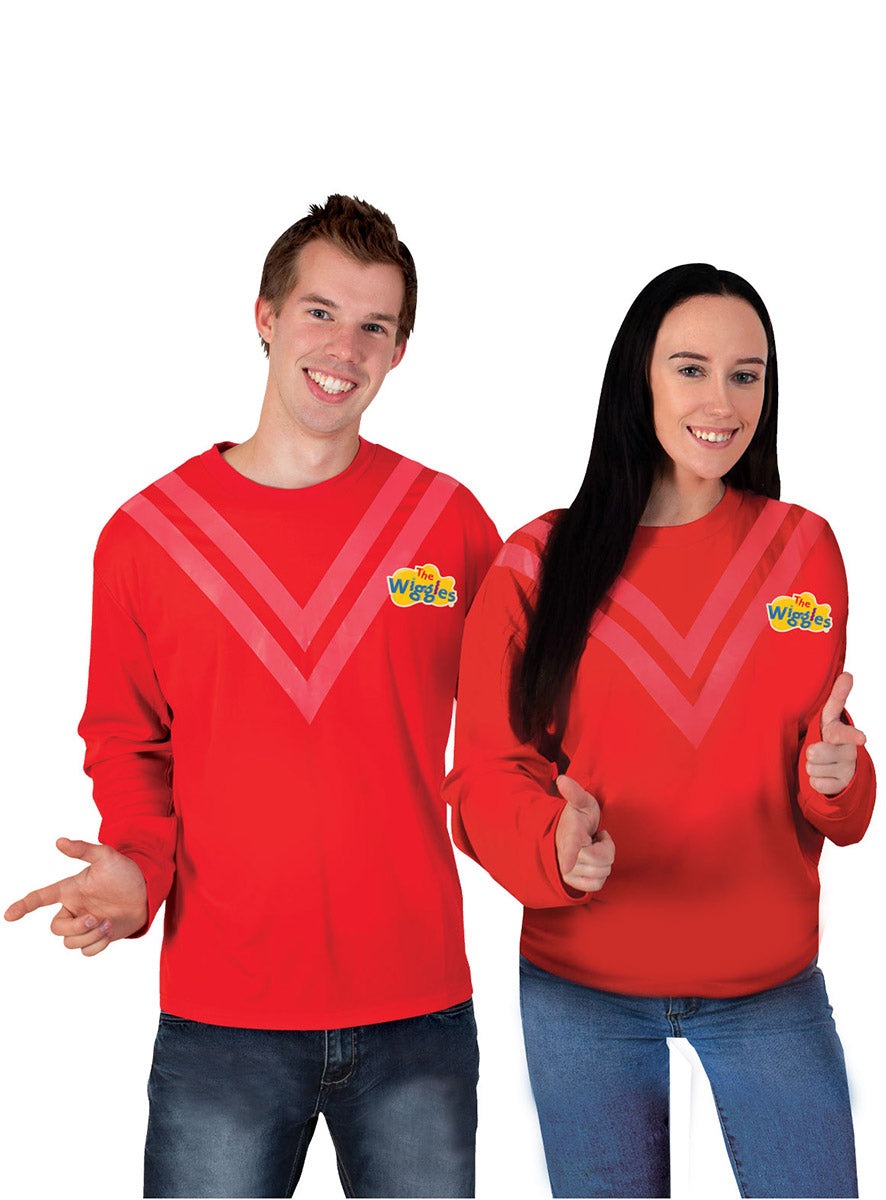 Buy The Wiggles Adults Red Wiggle Costume Top - MyDeal Australia