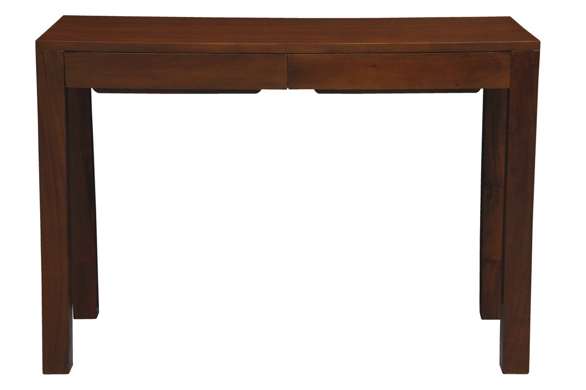 Buy Amsterdam Solid Mahogany Timber 2 Drawer Desk (Mahogany) - MyDeal ...
