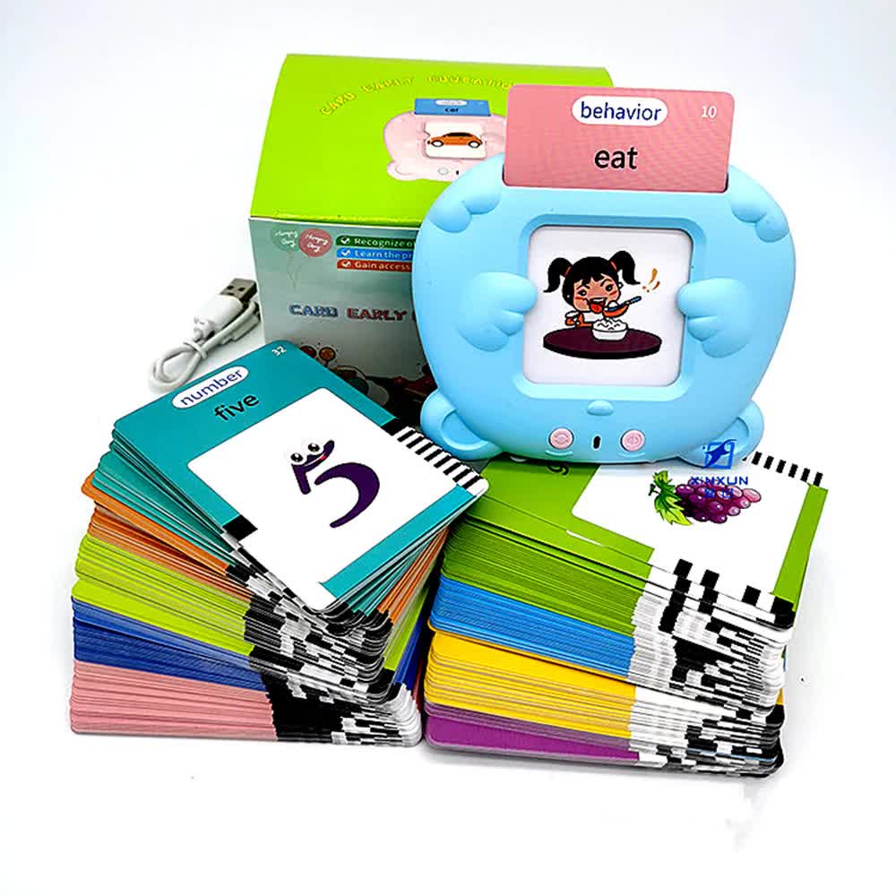 Buy Blue Bear-Shaped Early Education Card Reader - Interactive Learning ...