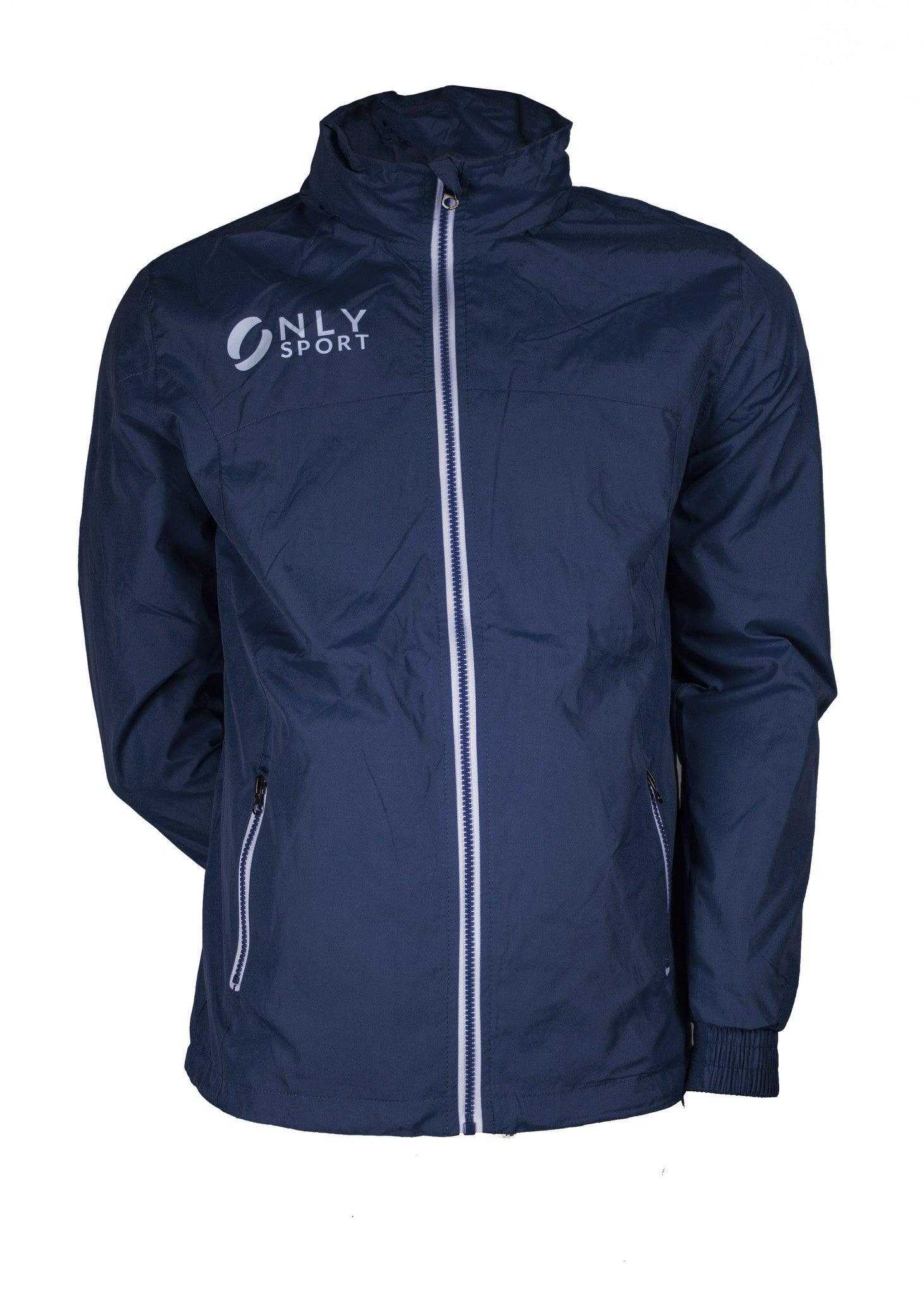 Buy Spray Jacket - Navy Blue/ White Light Rain Jacket - Only Sport ...