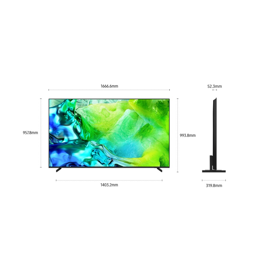 Buy Samsung 75" Neo QLED QN80H 4K Samsung Vision AI Smart TV (2026) (75 ...