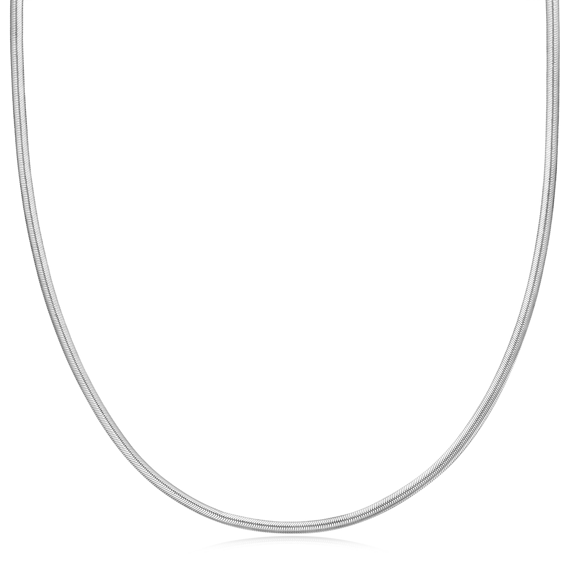 Buy Ania Haie Silver Flat Snake Chain Necklace - MyDeal Australia