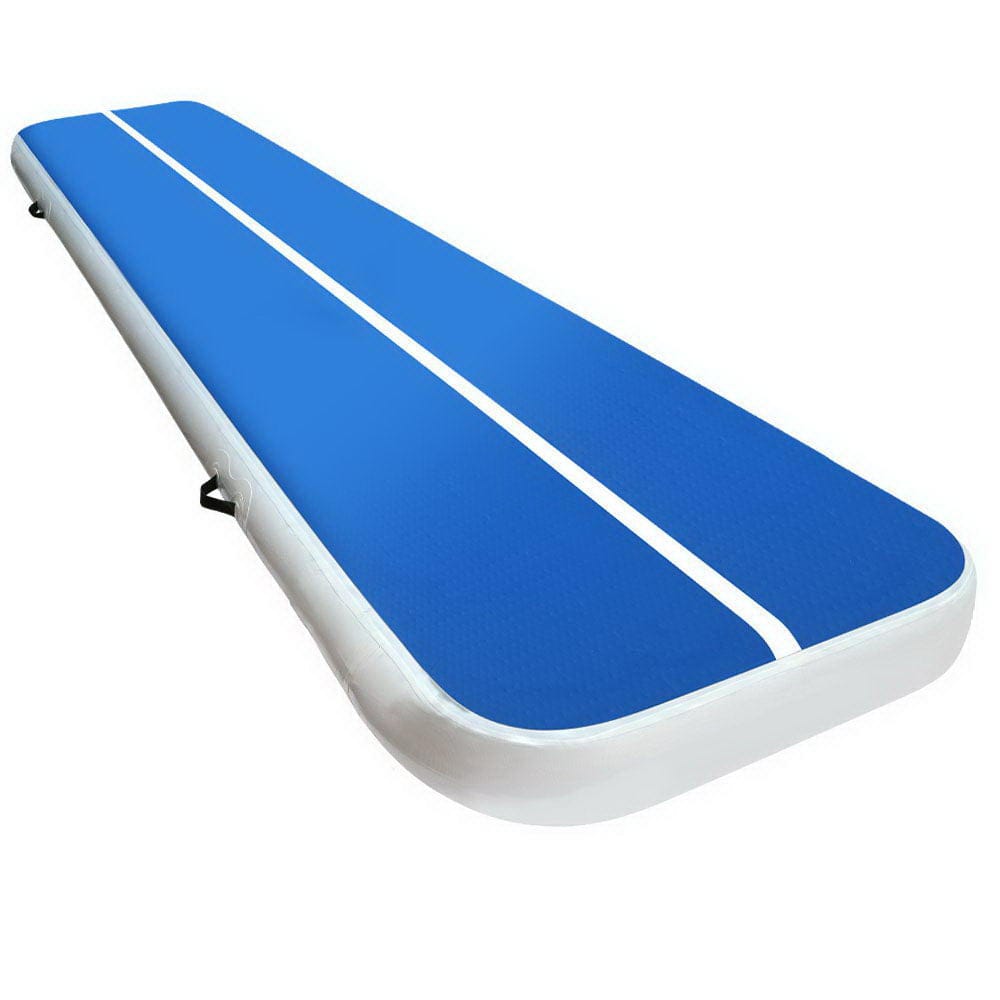 Buy 4m x 1m Inflatable Air Track Mat 20cm Thick Gymnastic Tumbling Blue ...