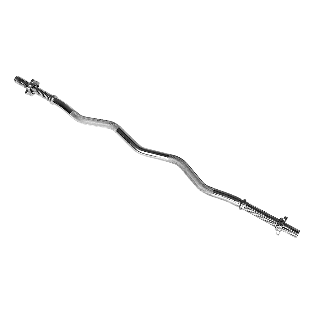 Buy Curl Bar Barbell Heavy Duty EZ with Spinlock Collars [ONLINE ONLY ...