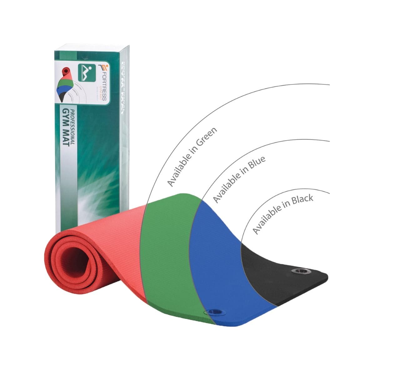 Buy Fortress Professional Gym Mat 180cm x 60cm x 1.5cm - MyDeal Australia