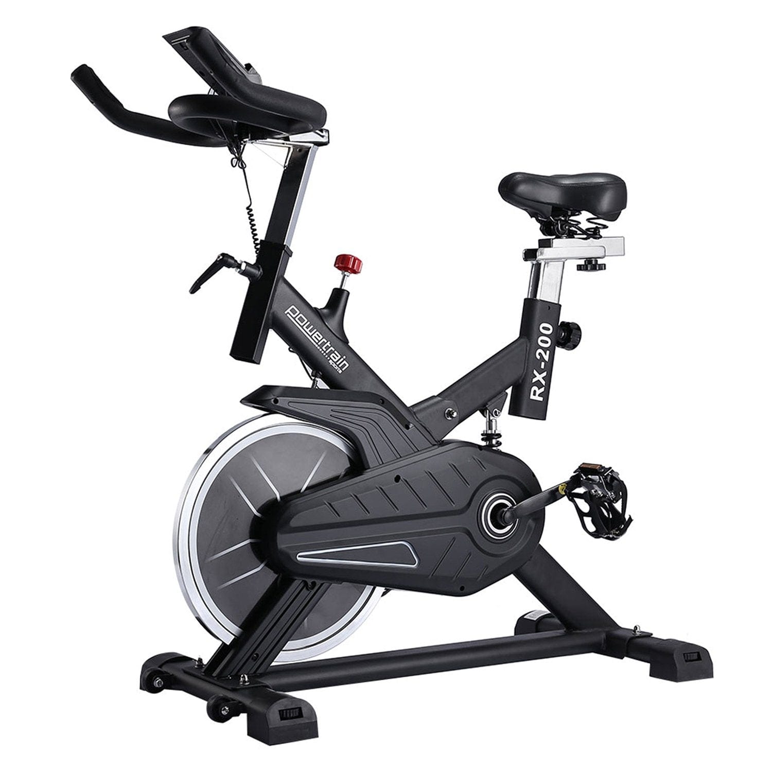 Buy Powertrain RX-200 Exercise Spin Bike Cardio Cycling - Black (Online ...