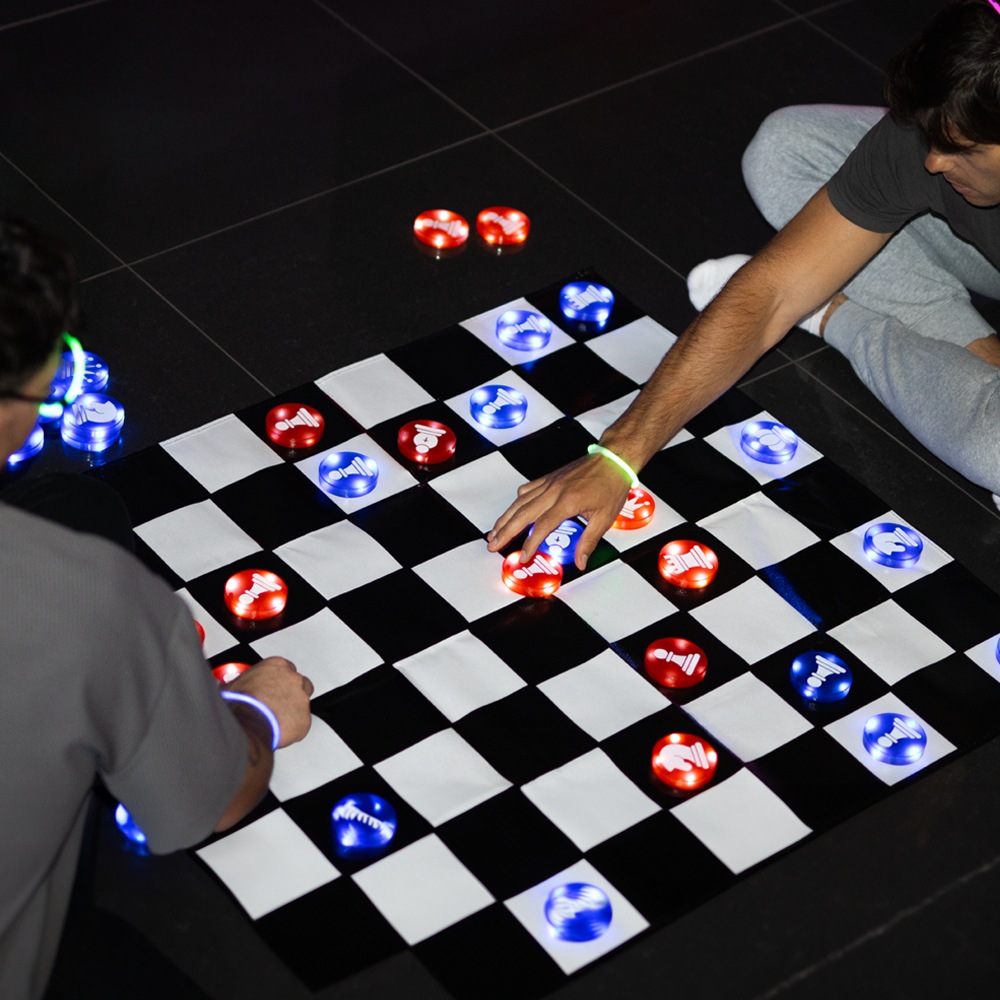 Buy LED Giant Chess And Checkers Set - MyDeal Australia