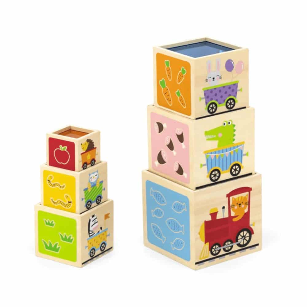 Buy Viga Toys - Nesting & Stacking Cubes with Rainbow Window - MyDeal ...