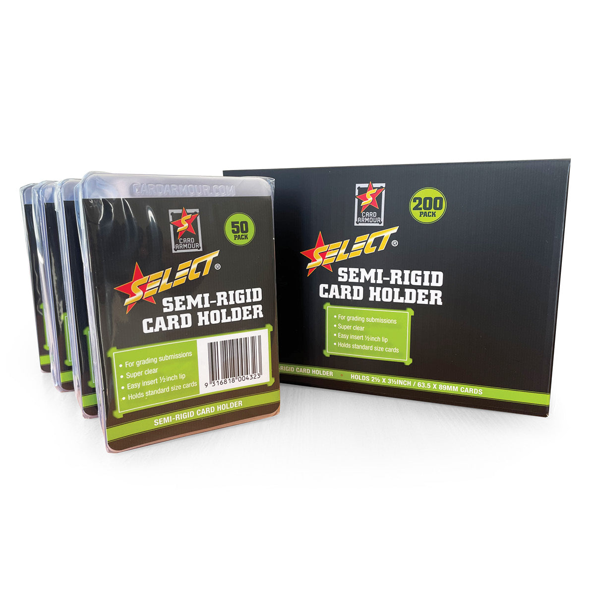 Buy Card Armour Semi-Rigid Card Holders for Grading Submissions ...