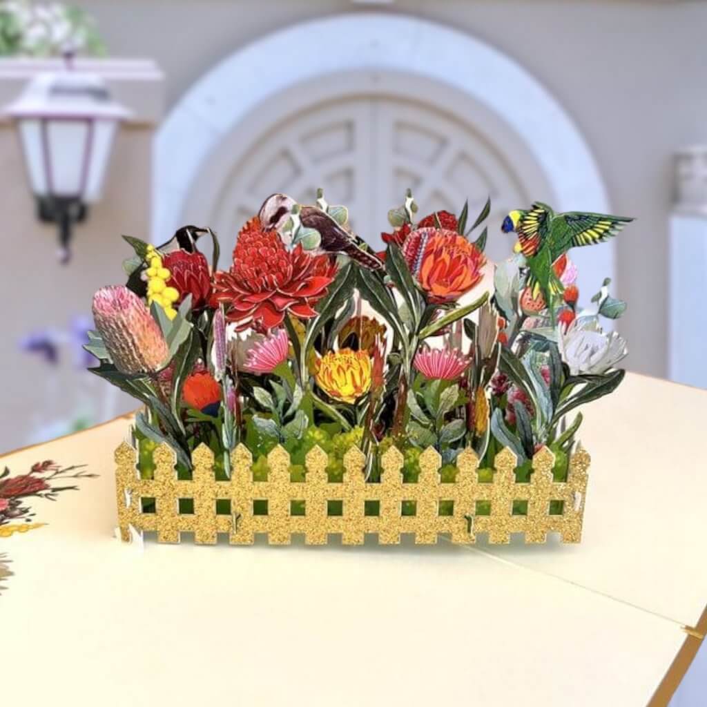 Buy Australian Native Flower & Animal Origami Pop Card - MyDeal Australia