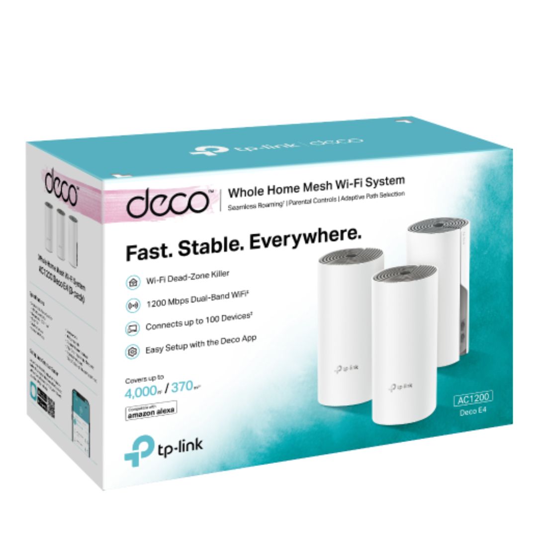 Buy TP-Link Deco E4(3-pack) AC1200 Whole Home Mesh Wi-Fi System ...