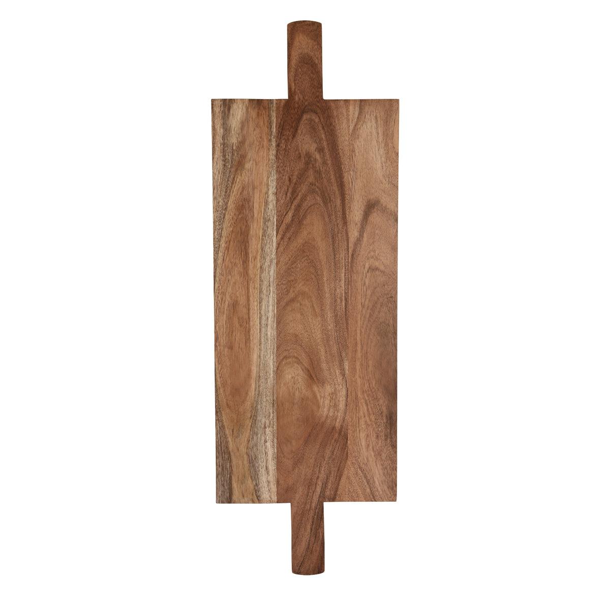 Buy Chef Inox Serve Natural Acacia Paddle Board Footed with Two Handles ...