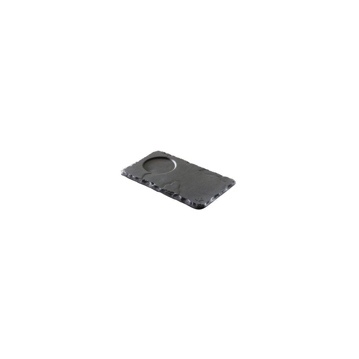 Buy Revol Basalt Tray With Well 140x80mm (Box of 6) - MyDeal Australia