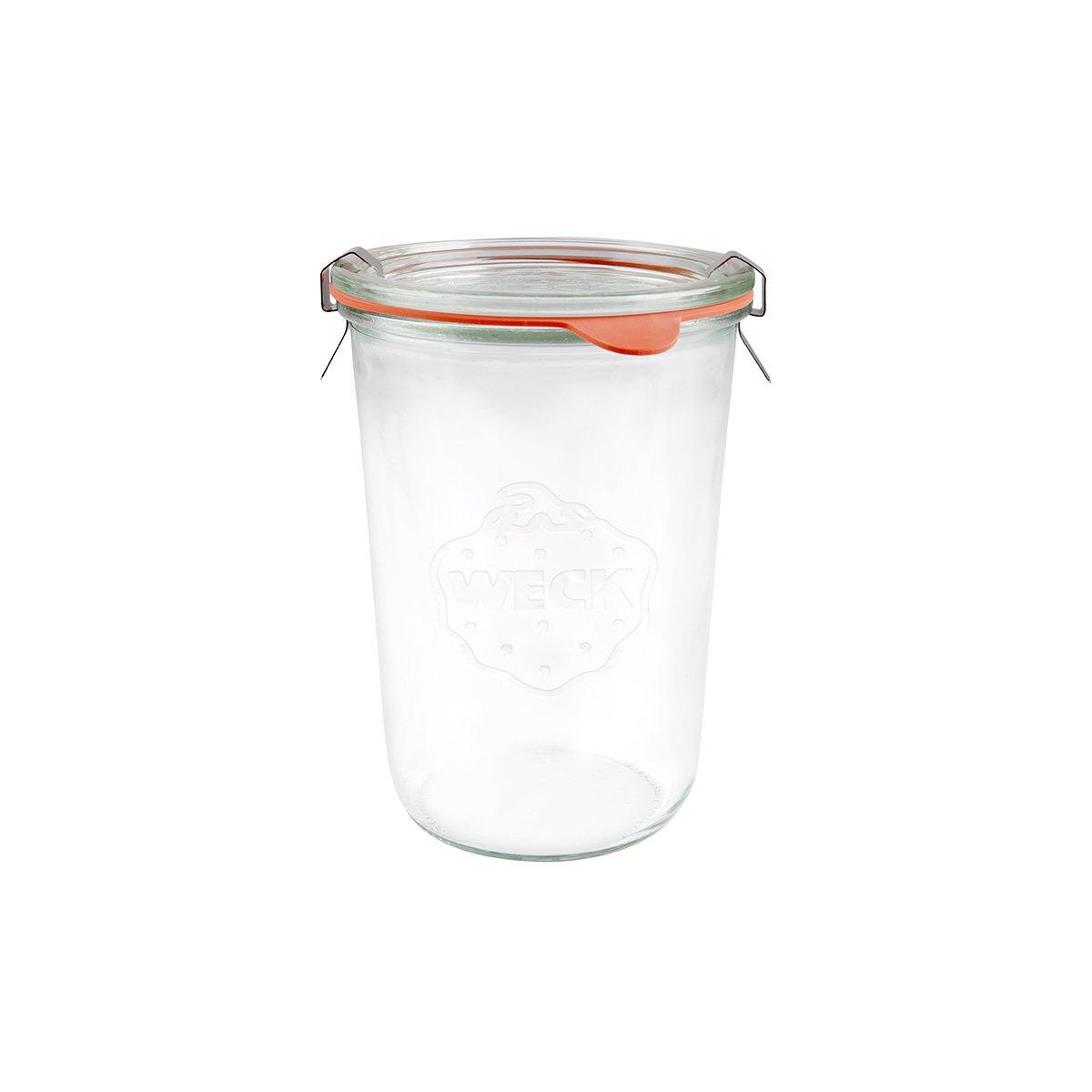 Buy Weck Complete Glass Jar with Lid 100x147mm / 850ml (Box of 6) - MyDeal Australia