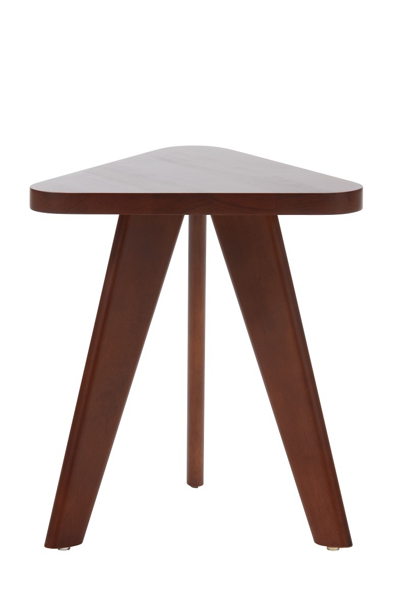 Buy Julie Timber Side Table - Triangular Shaped - Walnut Stain - MyDeal ...