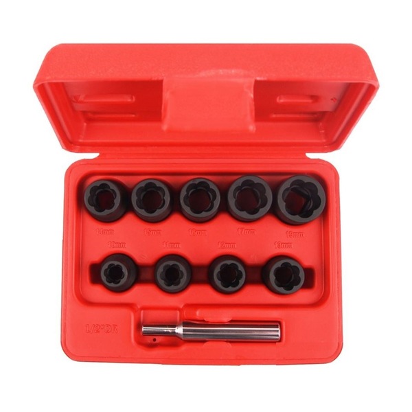 Buy 9pc Ampro T75746 1/2" Drive Socket Twist Set Durable Chrome Steel - MyDeal Australia