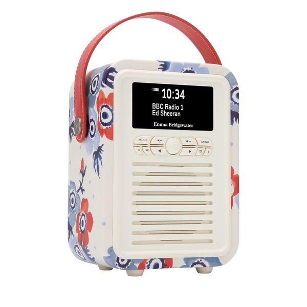 Buy VQ Retro Mini DAB Radio Emma Bridgewater Anemone Bluetooth Alarm 60 ...