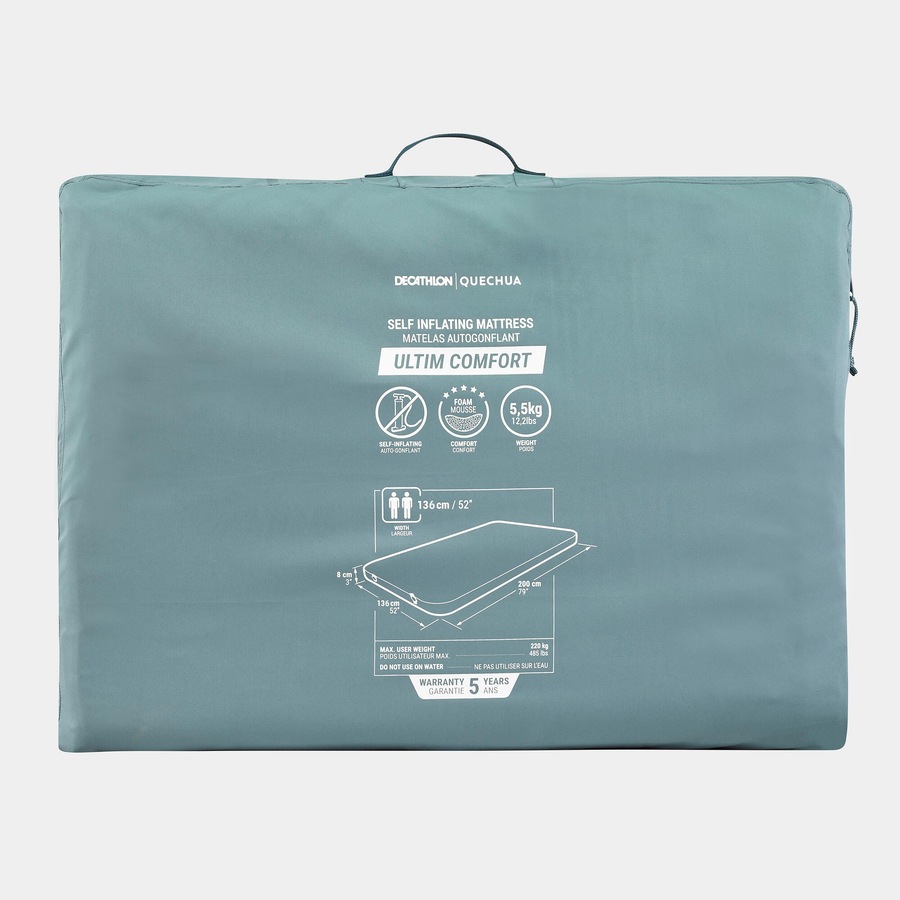 Buy Quechua Self Inflating Camping Mattress Ultim Comfort Double 136 Cm ...