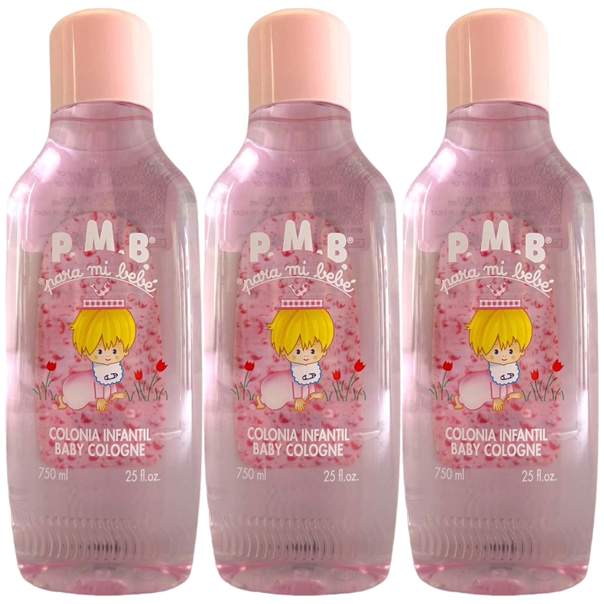 Buy Para Mi Bebe Colonia Infantil Pink Baby Cologne 750ml 3 Pack 2250ml ...