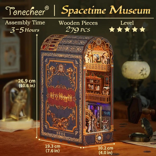 Buy Tonecheer Book Nook 3D Puzzle Kit Spacetime Museum - MyDeal Australia