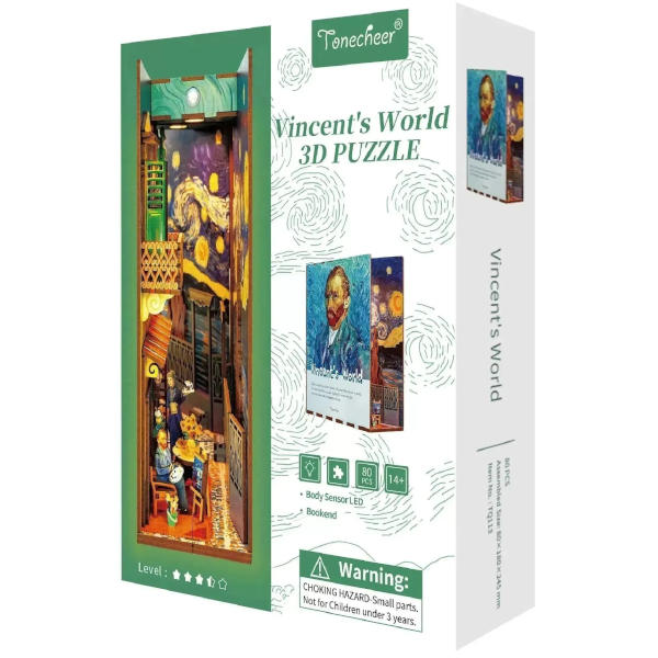 Buy Tonecheer Book Nook 3D Puzzle Kit Vincent's World - MyDeal Australia