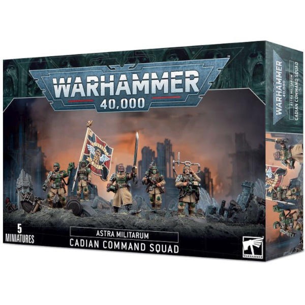 Buy Warhammer 40K Astra Militarium Cadian Command Squad - MyDeal Australia