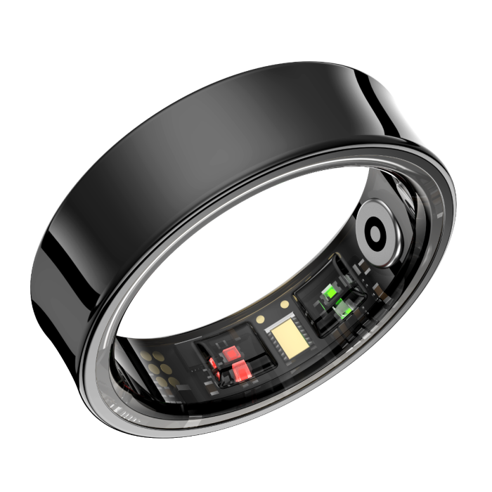 Buy FORGE Arcus Stainless Steel Smart Ring (Black, Size 8) - MyDeal ...