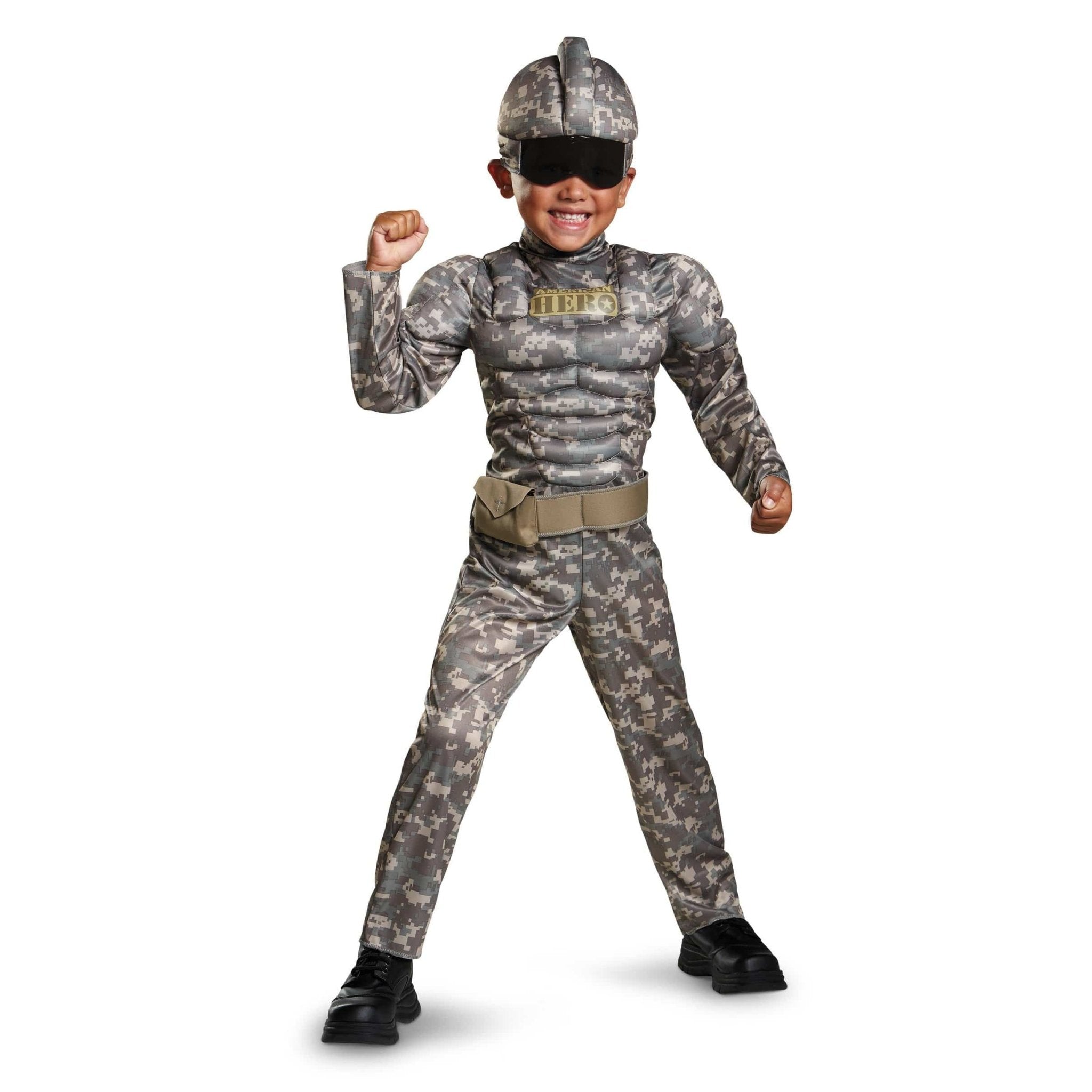 Buy Combat Warrior Toddler Muscle Costume - MyDeal Australia